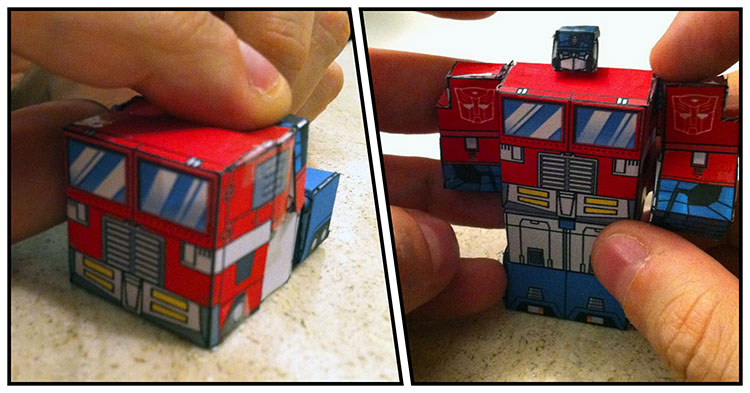 Printable Transformers Papercraft Optimus Prime Printable Papercrafts